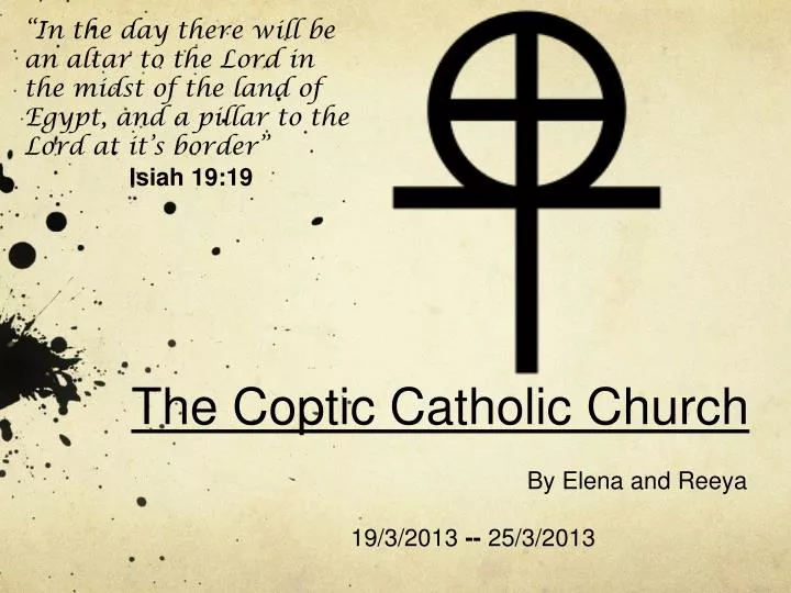 PPT - The Coptic Catholic Church PowerPoint Presentation, free download ...