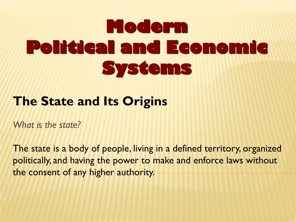 PPT - Modern Political and Economic Systems PowerPoint Presentation ...