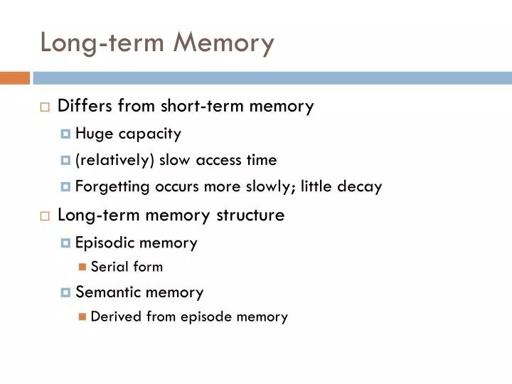 PPT - Long-term Memory PowerPoint Presentation, free download - ID:2436292