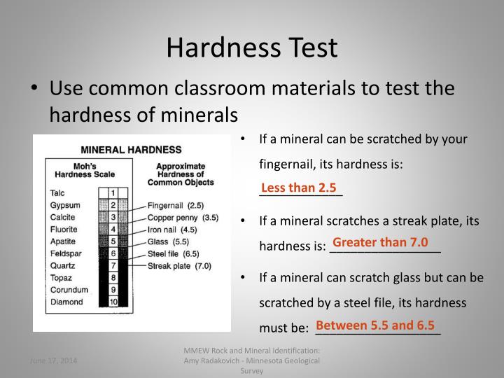 PPT - Mineral and Rock Identification PowerPoint Presentation - ID:2436567