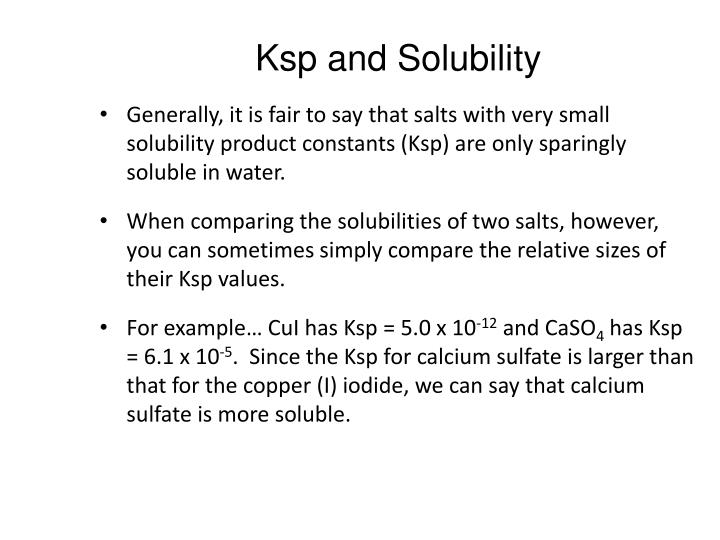 PPT - A salt, BaSO 4 (s), is placed in water PowerPoint Presentation ...