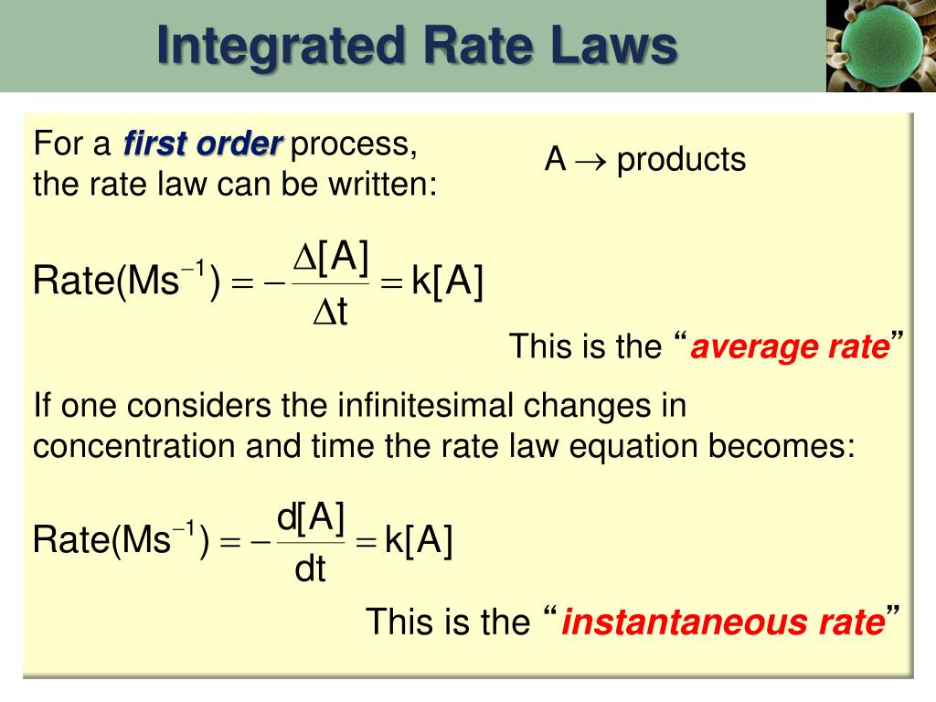 PPT - Chapter 15 Chemical Kinetics: The Rates of Chemical Reactions ...
