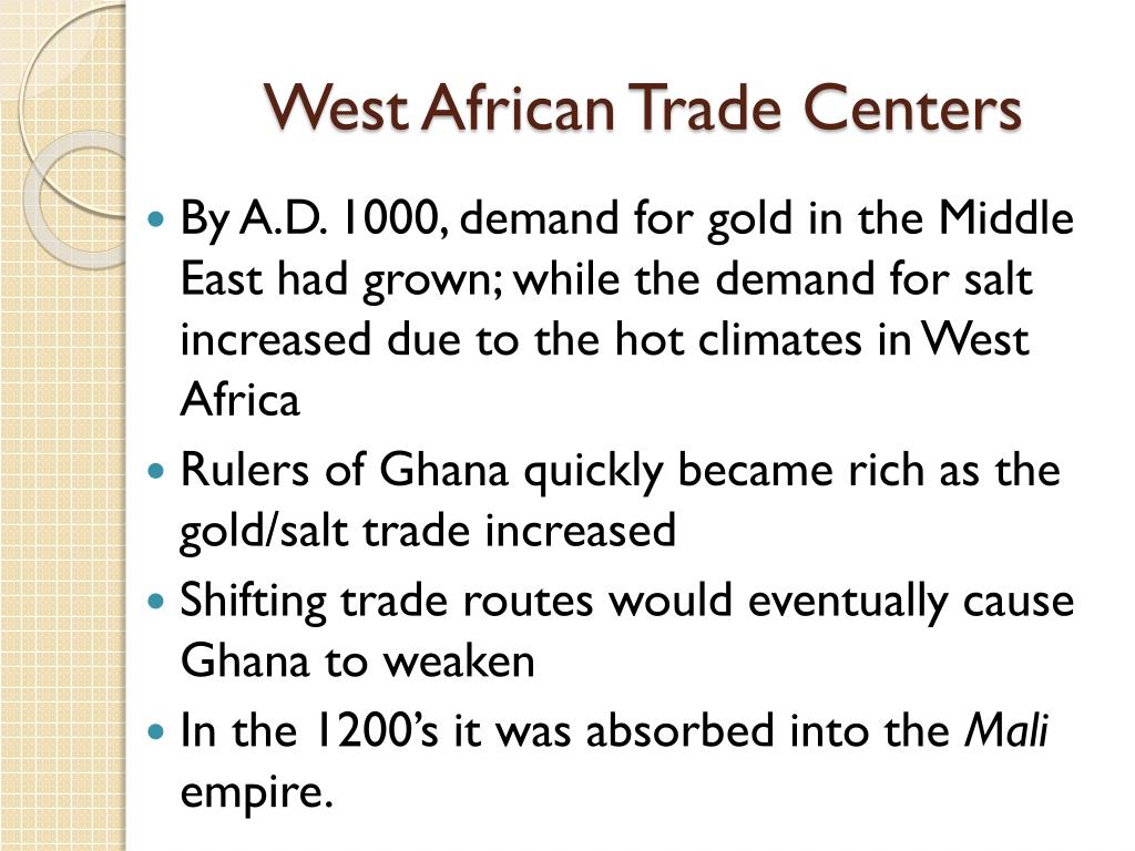 PPT - Roots of the American People: Trade Networks of Asia & Africa ...