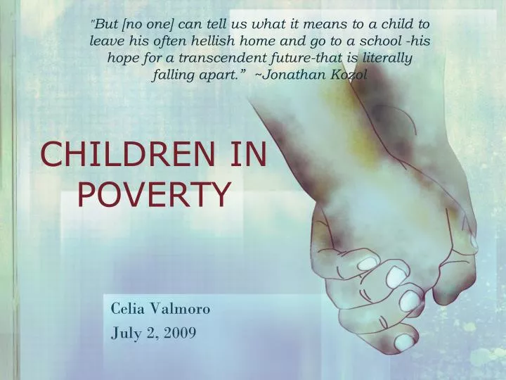 PPT - CHILDREN IN POVERTY PowerPoint Presentation, free download - ID ...