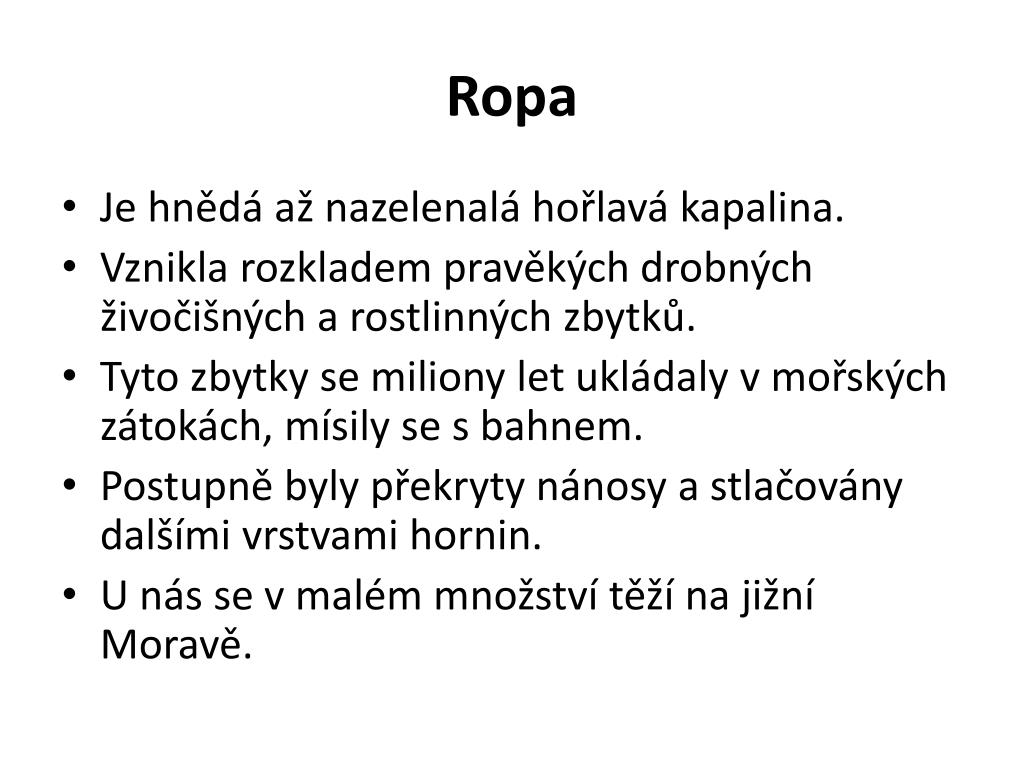 PPT - Vznik ropy a zemního plynu PowerPoint Presentation, free download ...