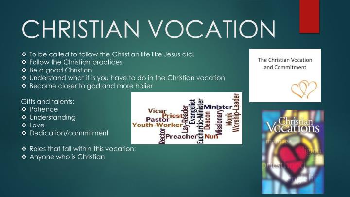PPT - VOCATION PowerPoint Presentation - ID:2438967