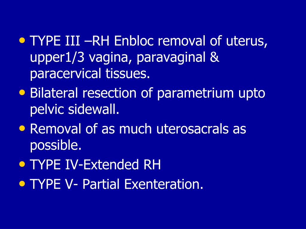 PPT - SURGICAL MANAGEMENT OF CARCINOMA CERVIX PowerPoint Presentation ...