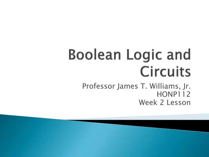 PPT - Boolean Logic and Circuits PowerPoint Presentation, free download ...
