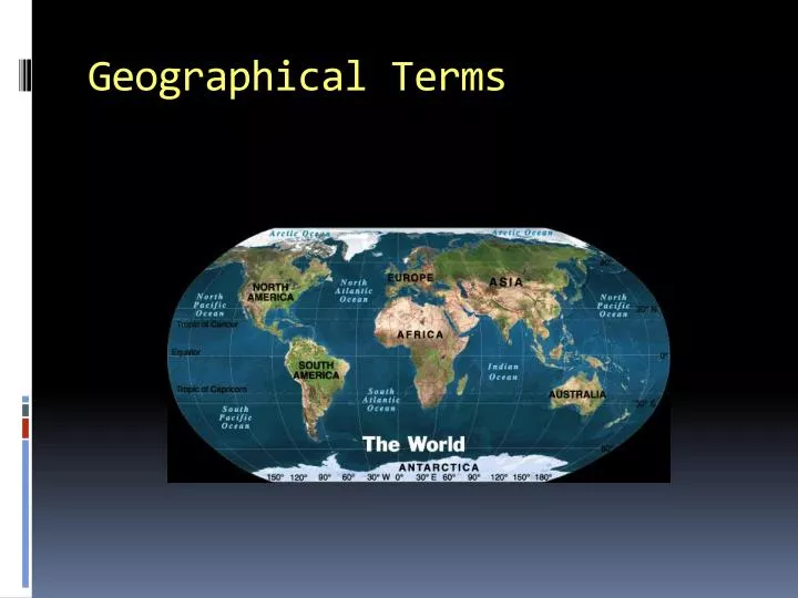 PPT - Geographical Terms PowerPoint Presentation, free download - ID ...