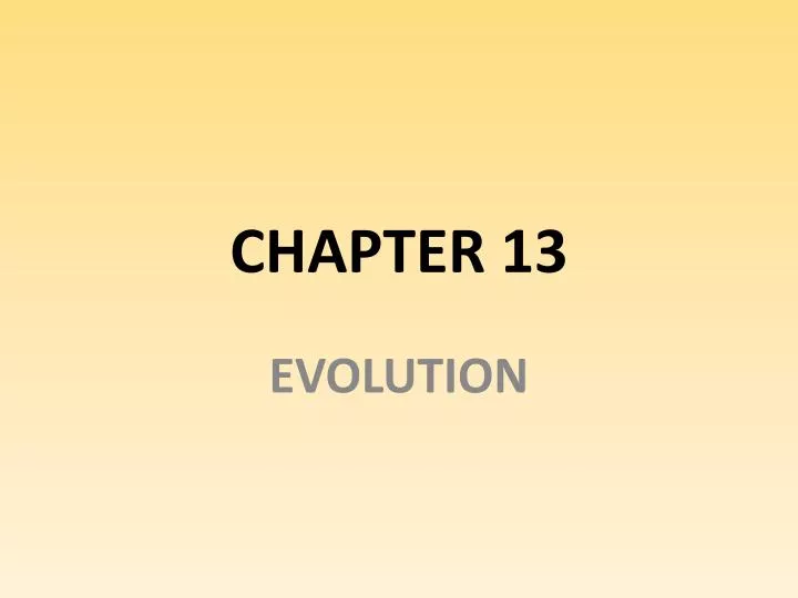 PPT - CHAPTER 13 PowerPoint Presentation, free download - ID:2440147