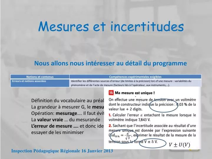 PPT - Mesures et incertitudes PowerPoint Presentation, free download - ID:2440230