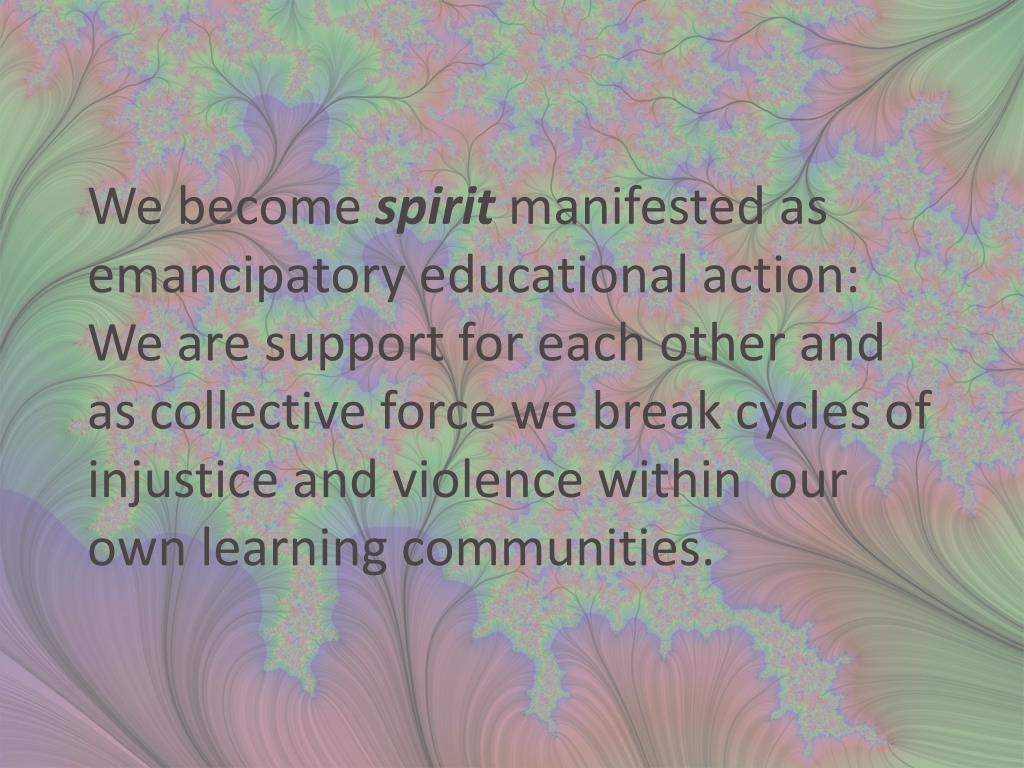 PPT - Intersections of Teachers’ Life Stories: Awakening Spirit Toward ...