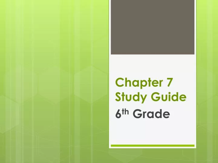 PPT - Chapter 7 Study Guide PowerPoint Presentation, free download - ID ...