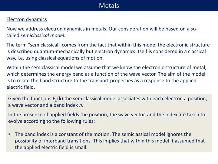 PPT - Metals PowerPoint Presentation, free download - ID:2440903
