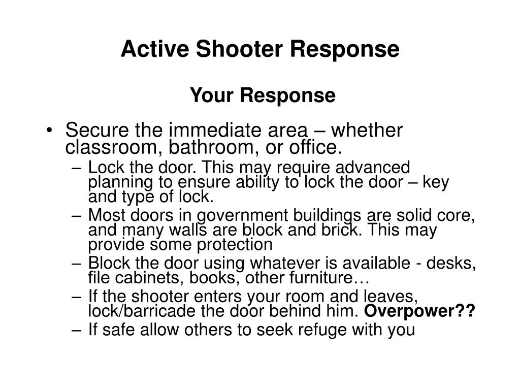 PPT - Active Shooter Incidents The Community Response Chief Joel ...