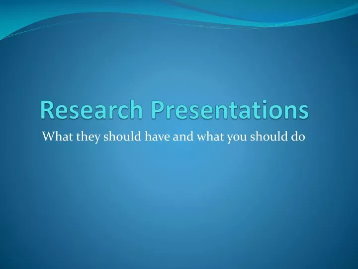 PPT - Research Presentations PowerPoint Presentation, free download ...