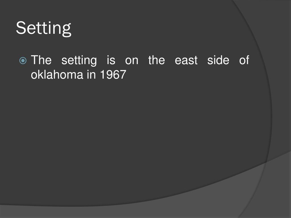 PPT - The Outsiders: A Tale of Survival and Struggle in 1960s Oklahoma ...