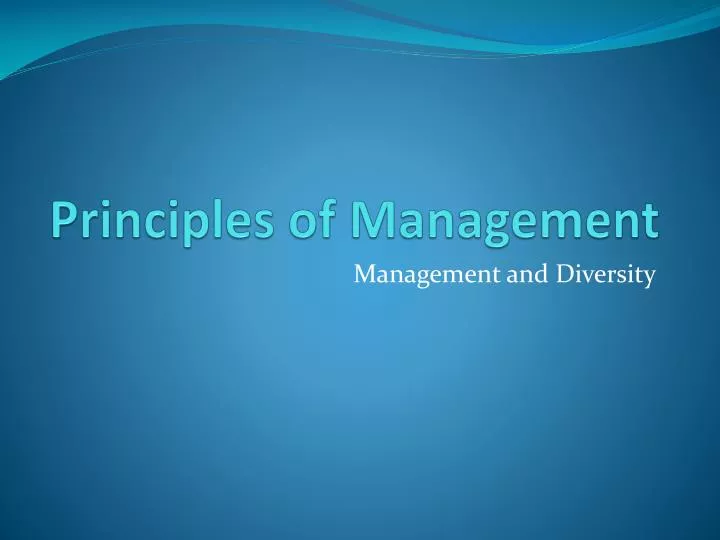 PPT - Principles of Management PowerPoint Presentation, free download ...