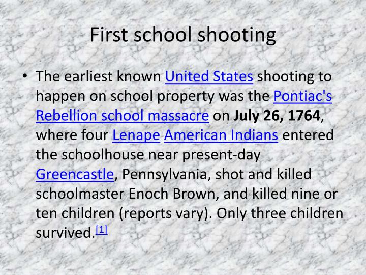 PPT - School Shootings PowerPoint Presentation - ID:2443568