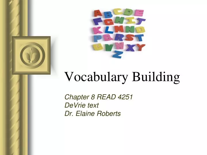 PPT - Vocabulary Building PowerPoint Presentation, free download - ID ...