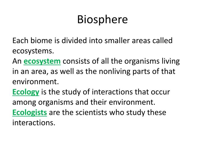 PPT - Biosphere: Living Earth PowerPoint Presentation - ID:2445581
