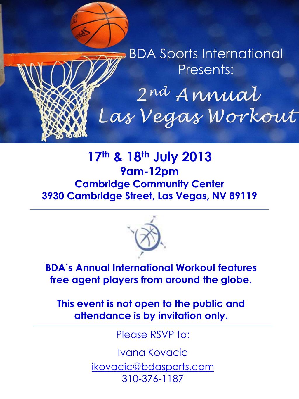 PPT - BDA Sports International Presents: PowerPoint Presentation, free ...