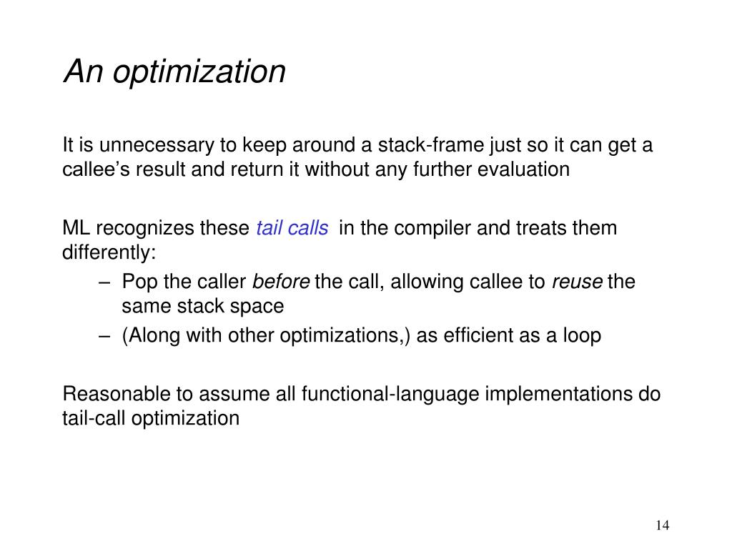 Ppt Cse 341 Programming Languages Lecture 6 Fancy Patterns Exceptions Tail Recursion