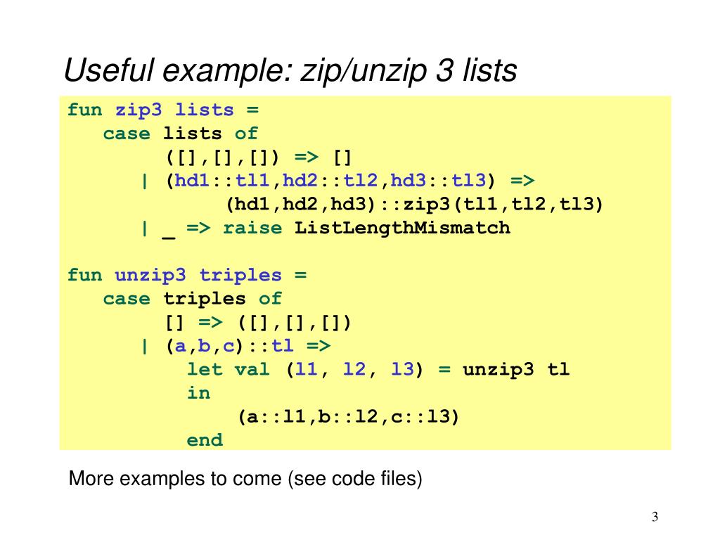 Ppt Cse 341 Programming Languages Lecture 6 Fancy Patterns Exceptions Tail Recursion