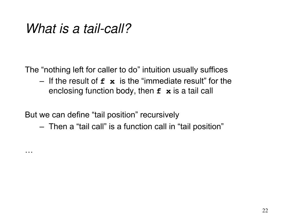 Ppt Cse 341 Programming Languages Lecture 6 Fancy Patterns Exceptions Tail Recursion