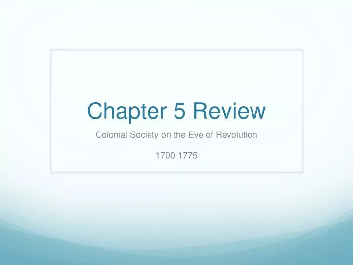 PPT - Chapter 5 Review PowerPoint Presentation, free download - ID:2446100