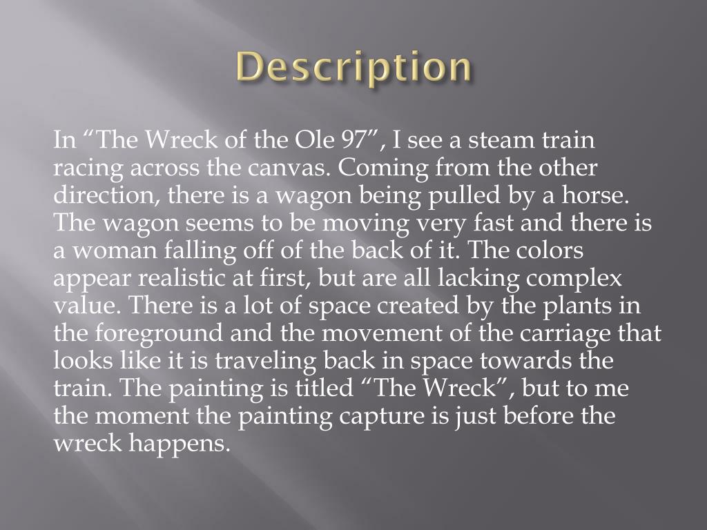 PPT - The Wreck of the Ole '97 Painting,1943 PowerPoint Presentation ...