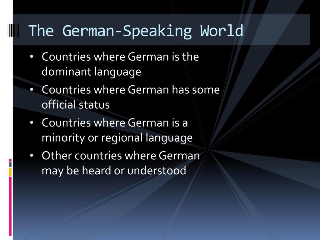 PPT - Wo spricht man deutsch ? (Where is German spoken?) PowerPoint ...
