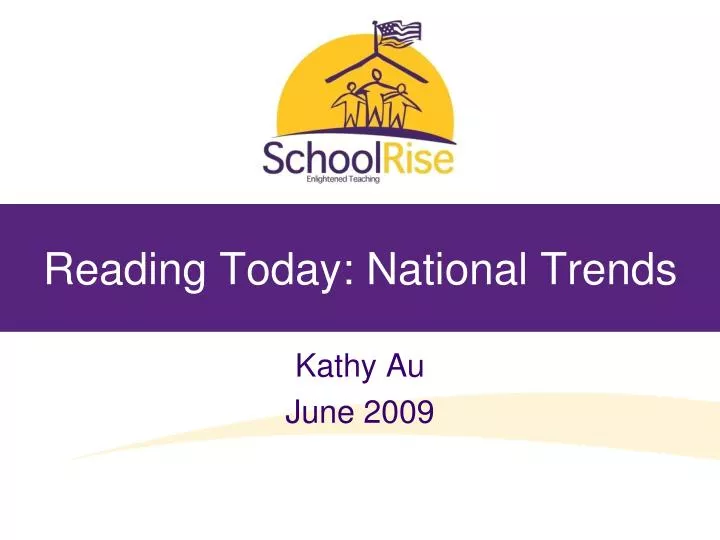 PPT - Reading Today: National Trends PowerPoint Presentation, free ...