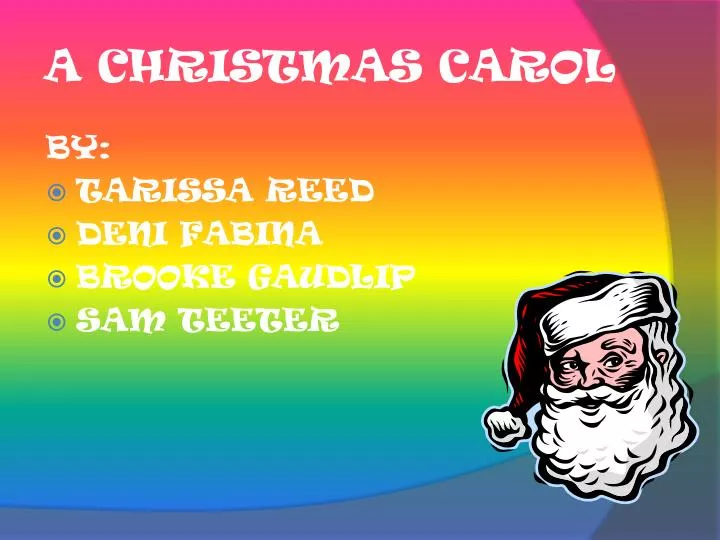 PPT - A CHRISTMAS CAROL PowerPoint Presentation, free download - ID:2447182