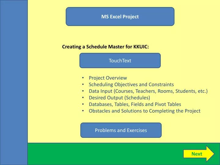 PPT - MS Excel Project PowerPoint Presentation, free download - ID:2447395