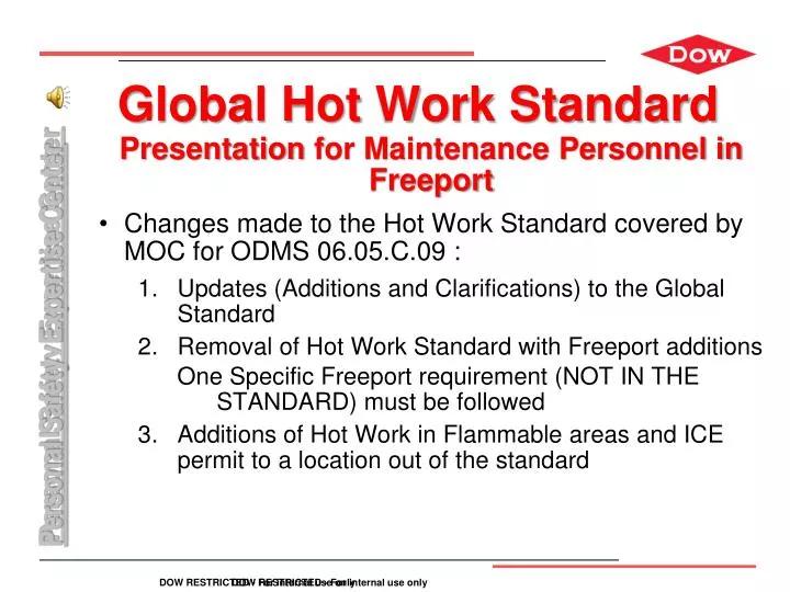PPT - Global Hot Work Standard PowerPoint Presentation, free download ...