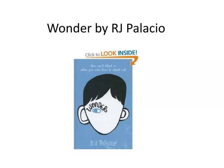 PPT - Wonder by RJ Palacio PowerPoint Presentation, free download - ID ...