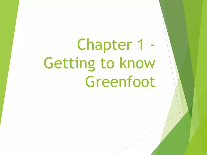 PPT - Chapter 1 - Getting to know Greenfoot PowerPoint Presentation, free download - ID:2448012