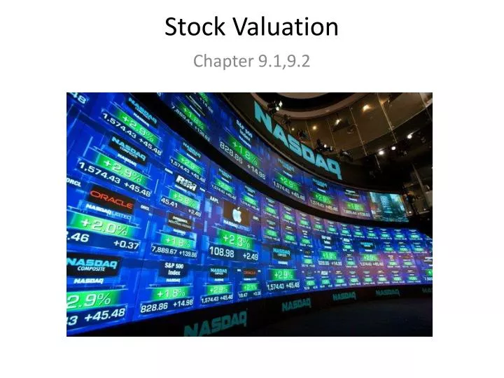 PPT - Stock Valuation PowerPoint Presentation, free download - ID:2448120