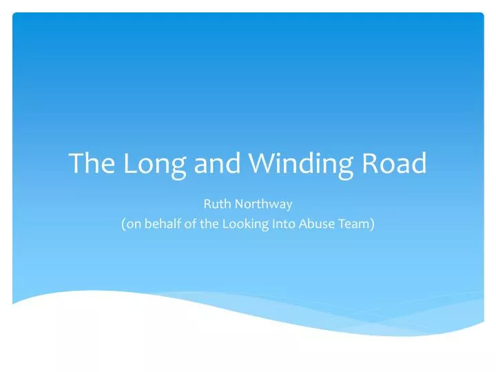 PPT - The Long and Winding Road PowerPoint Presentation, free download ...