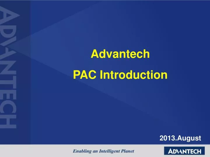 PPT - Advantech PAC Introduction PowerPoint Presentation, free download ...