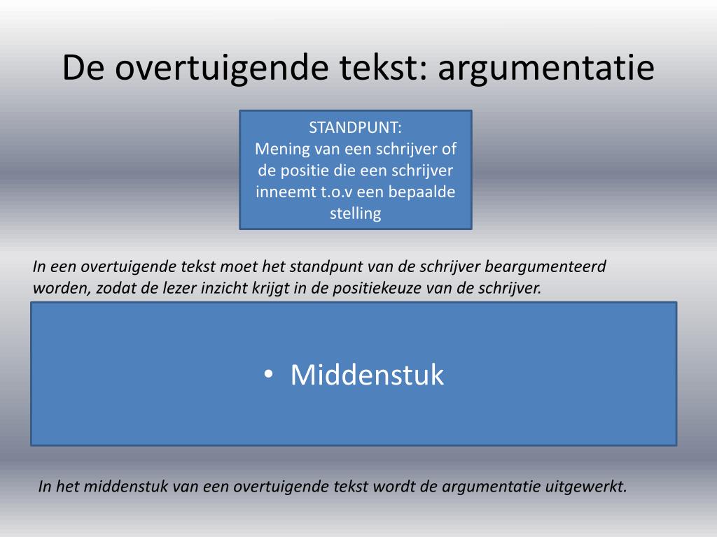 PPT - Schrijfvaardigheid en argumentatie PowerPoint Presentation, free ...