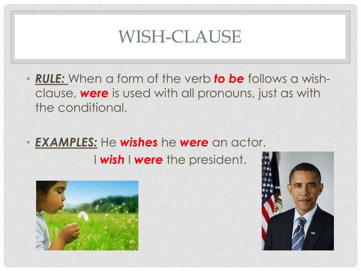 PPT - Wish clauses PowerPoint Presentation - ID:2448783