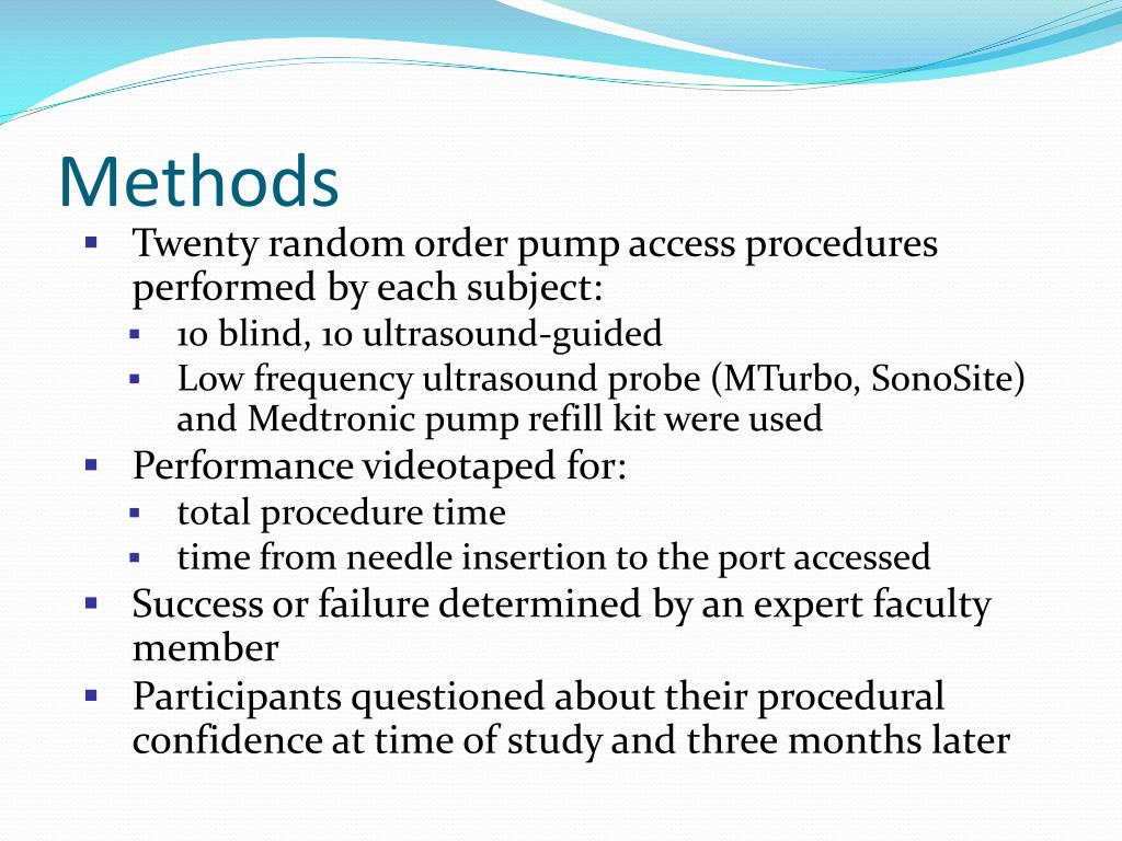 PPT - Comparison of Ultrasound-Guided Versus Blind Intrathecal Pump ...