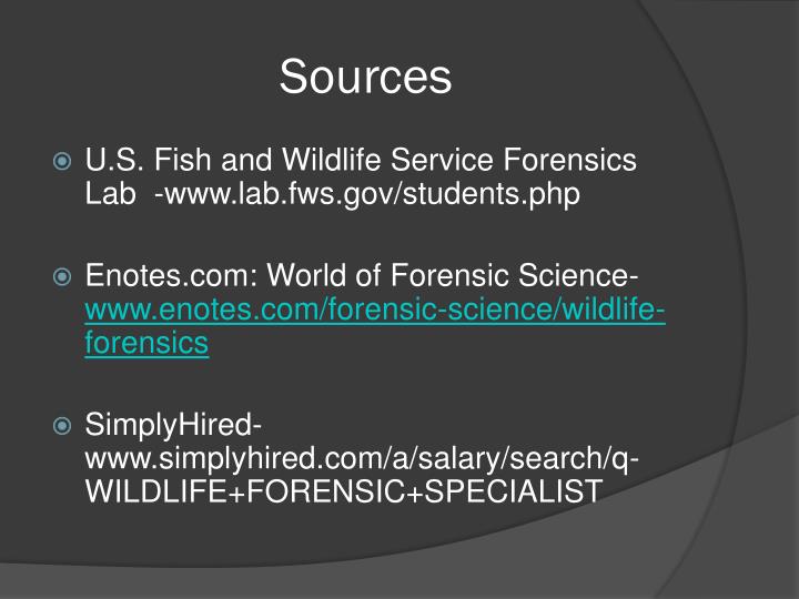 PPT - Wildlife Forensics PowerPoint Presentation - ID:2449076