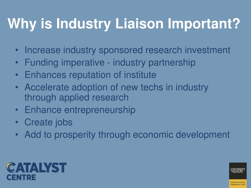PPT - Industry Liaison: A model for building industry-academic research ...