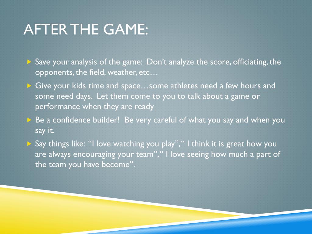 PPT - The Role of Parents in Youth Sports PowerPoint Presentation, free ...