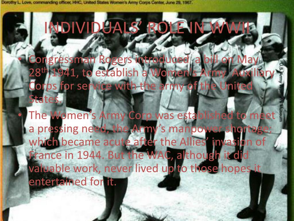 PPT - WOMEN’S ARMY CORPS “WAC” PowerPoint Presentation, free download ...