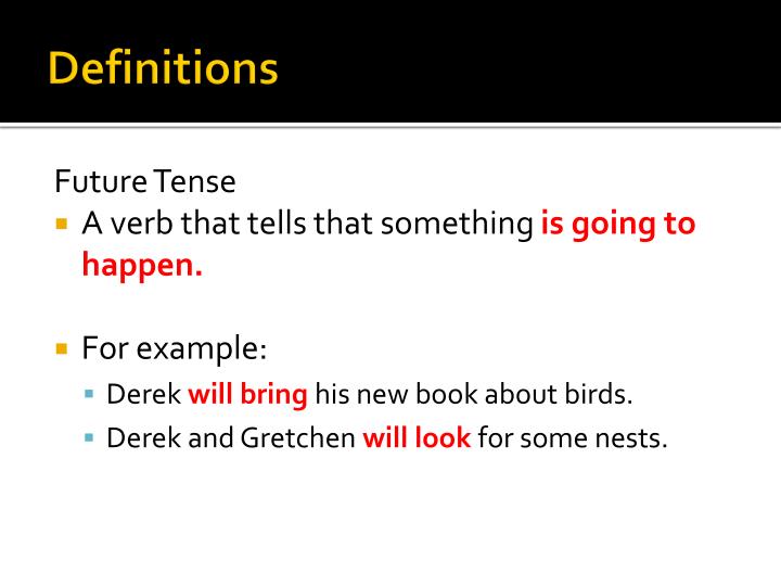 PPT - Future Tense PowerPoint Presentation - ID:2450692
