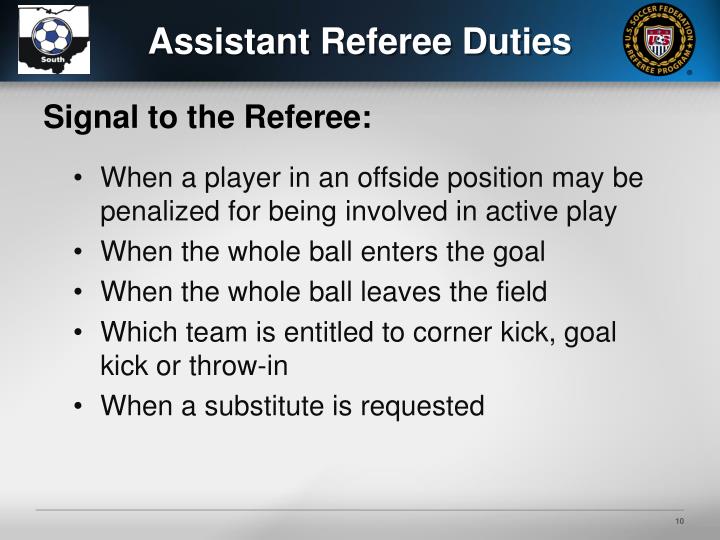 PPT - Law 6 The Assistant Referee PowerPoint Presentation - ID:2451216